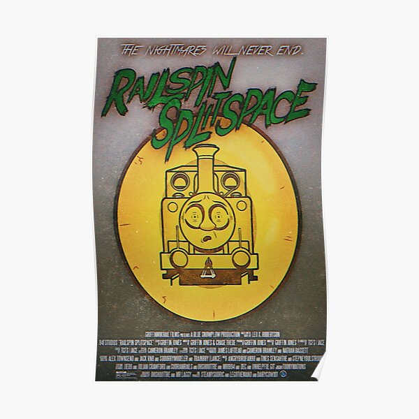"Railspin Splitspace (V3)" Poster for Sale by TheBlueSnowplow | Redbubble