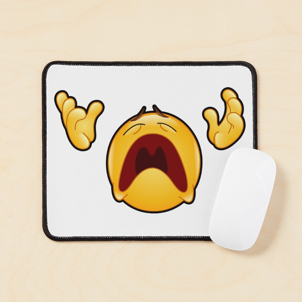 "Emoji Disappearing Funny Meme Sad Screaming Angry Face" Poster for ...