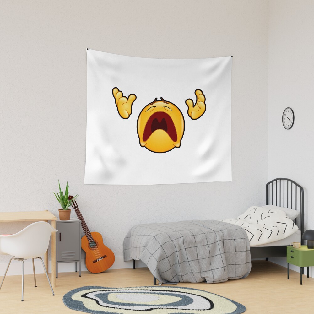 "Emoji Disappearing Funny Meme Sad Screaming Angry Face" Poster for ...