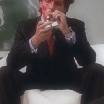 "American psycho Patrick Bateman " Sticker for Sale by bubbauwu | Redbubble