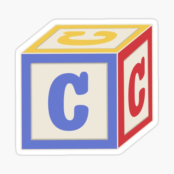 "Alphabet Block Letter C" Sticker for Sale by salliesimp | Redbubble