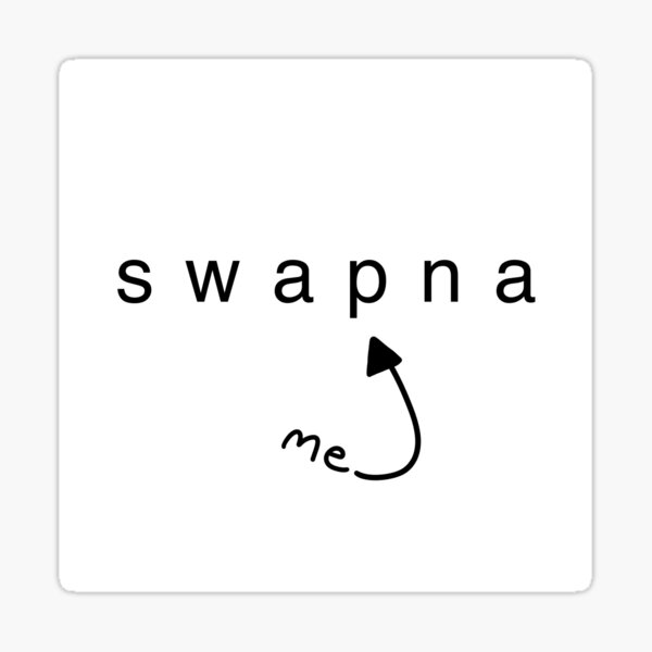 "Swapna (rare name nametags)" Sticker for Sale by eveyting | Redbubble