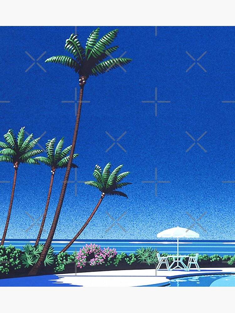 Poolside | Nagai | Hiroshi Expressionism Art Premium Matte Vertical Poster