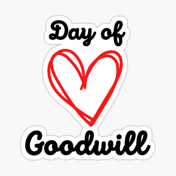 "Day of Goodwill" Sticker for Sale by Hohesasuke | Redbubble