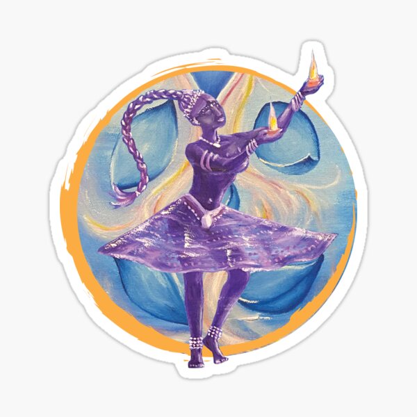 "Fire Dancer" Sticker for Sale by umasharda | Redbubble