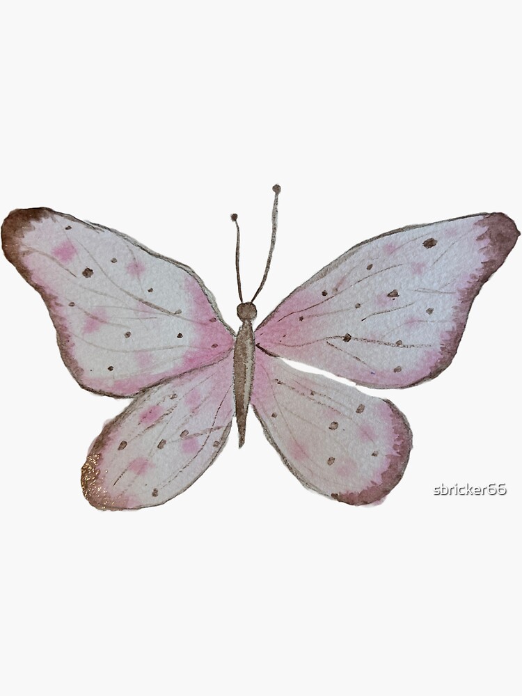 "SLB Designs Pink Butterfly" Sticker for Sale by sbricker66 | Redbubble