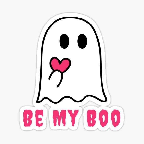 "Be My Boo Valloween" Sticker for Sale by SaraBeeMe | Redbubble