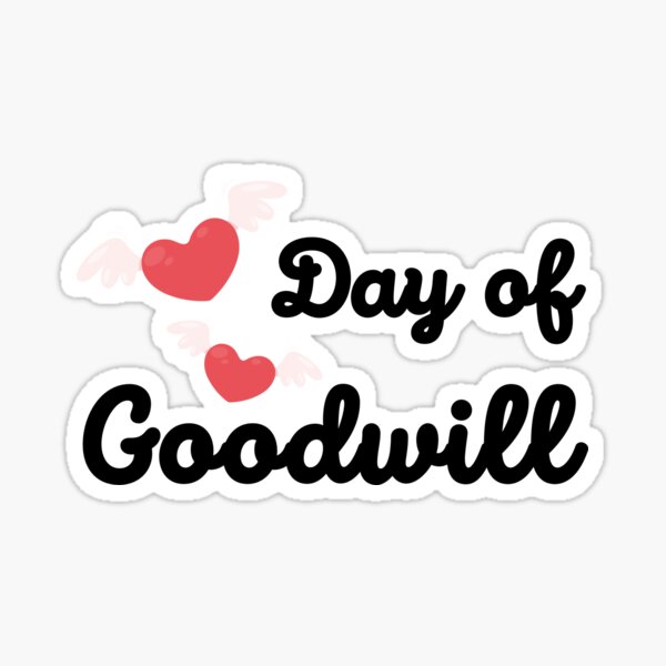 "Day of Goodwill" Sticker for Sale by Hohesasuke | Redbubble