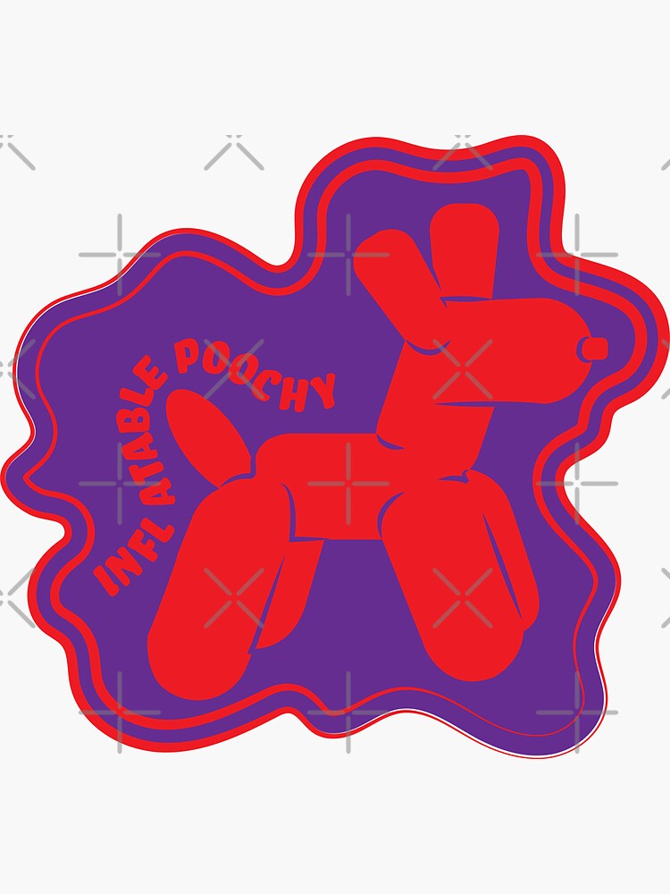 "Poochy - Red" Sticker for Sale by Anguskdesigns | Redbubble