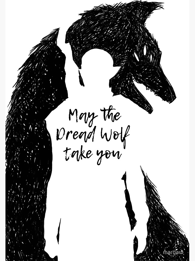 "Dread Wolf II" Sticker for Sale by margaw | Redbubble