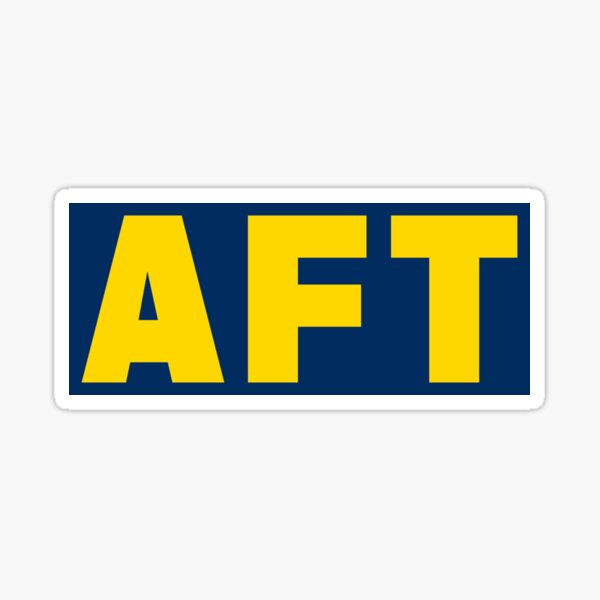 "AFT ATF " Sticker for Sale by aeruesdearua | Redbubble
