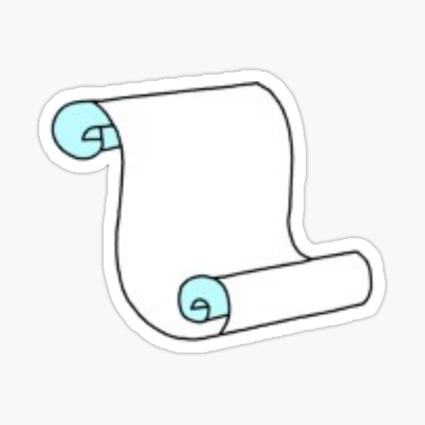 "Blank Scroll/Letter" Sticker for Sale by daisydance | Redbubble