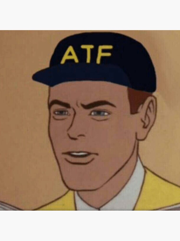 "ATF Agent " Sticker for Sale by aeruesdearua | Redbubble