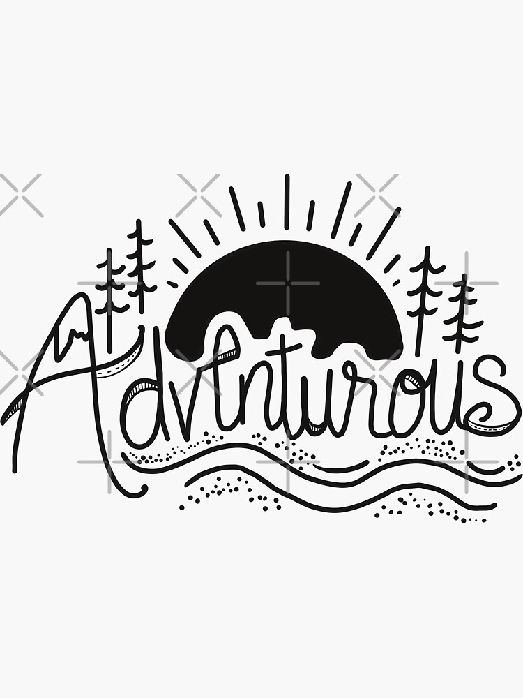 "Adventurous " Sticker for Sale by CampK80 | Redbubble