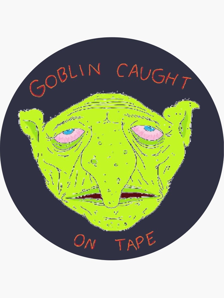 "Goblin Caught On Tape Smiling Friends - Adult Swim " Sticker for Sale ...
