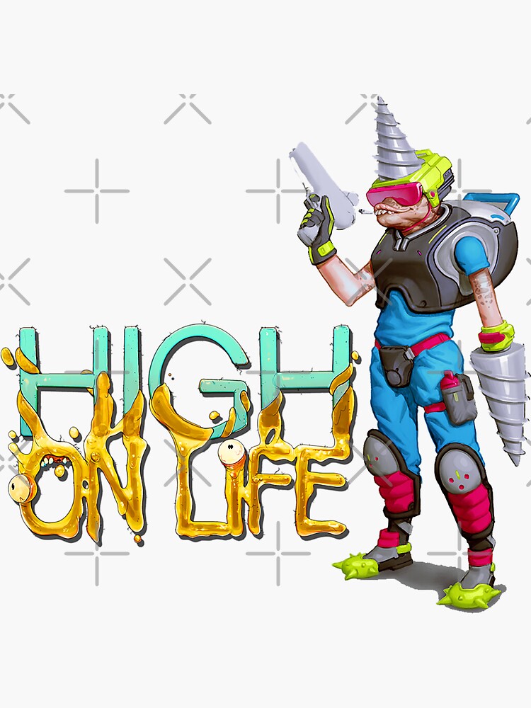 "High on life- Game" Sticker for Sale by Paul-Richarson | Redbubble
