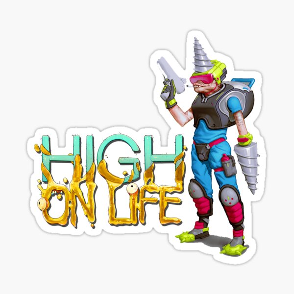"High on life- Game" Sticker for Sale by Paul-Richarson | Redbubble