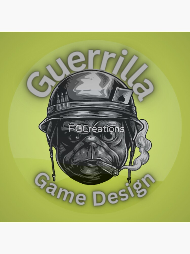 "Guerrilla Game Design Logo" Sticker for Sale by FGCreations | Redbubble