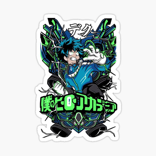 "Izuku Midoriya - Boku no Hero Academia" Sticker for Sale by Dls-store ...