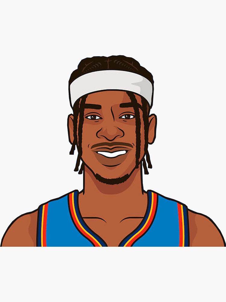 "Shai Gilgeous-Alexander" Sticker for Sale by Grades-Designs | Redbubble