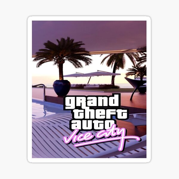 "grand theft auto" Sticker for Sale by williamjarrod | Redbubble