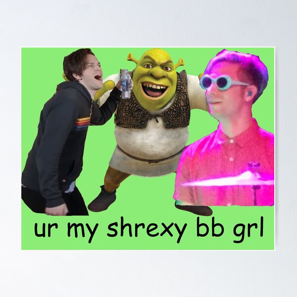 "Shrek x iDKHOW" Poster for Sale by Crystal Black | Redbubble