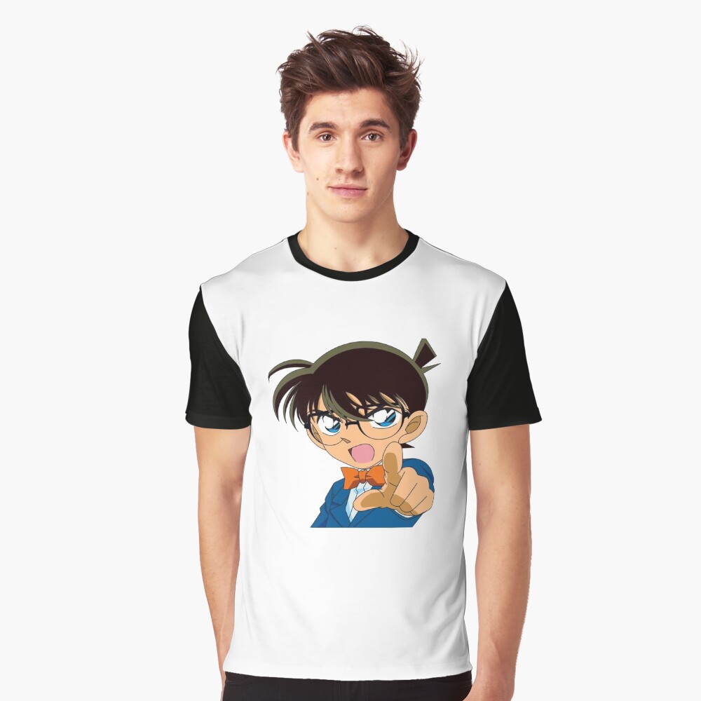 "pointing conan boy" Sticker for Sale by JaimeSkiles | Redbubble