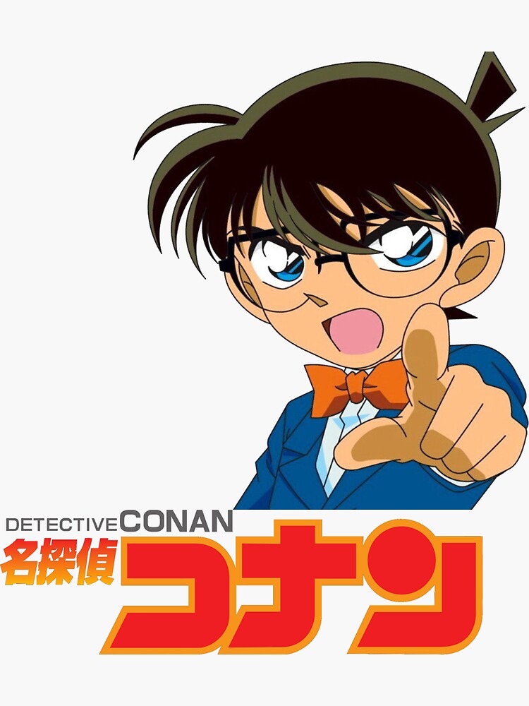 "pointing conan logo" Sticker for Sale by JaimeSkiles | Redbubble