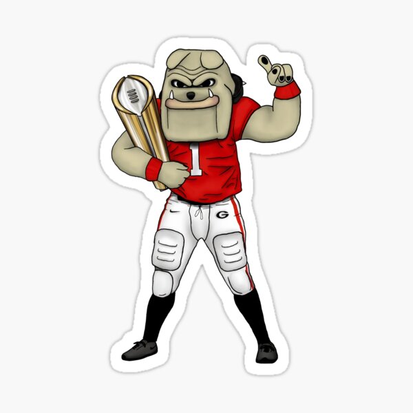 "Funny Georgia Bulldogs Champion Art" Sticker for Sale by TanyaTheobald ...