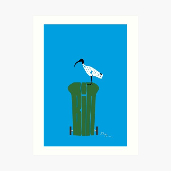 "Bin Chicken" Art Print for Sale by Cardsbyakid | Redbubble