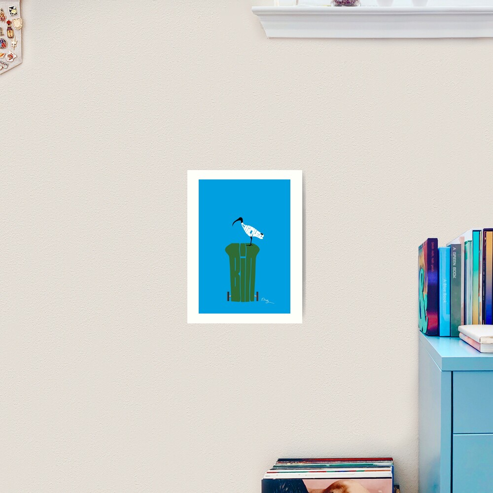 "Bin Chicken" Art Print by Cardsbyakid | Redbubble