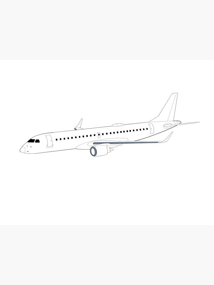 "Embraer 190 " Sticker for Sale by SeanReagin | Redbubble