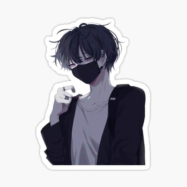 "Anime boy, teenager" Sticker for Sale by Da1vyShop | Redbubble