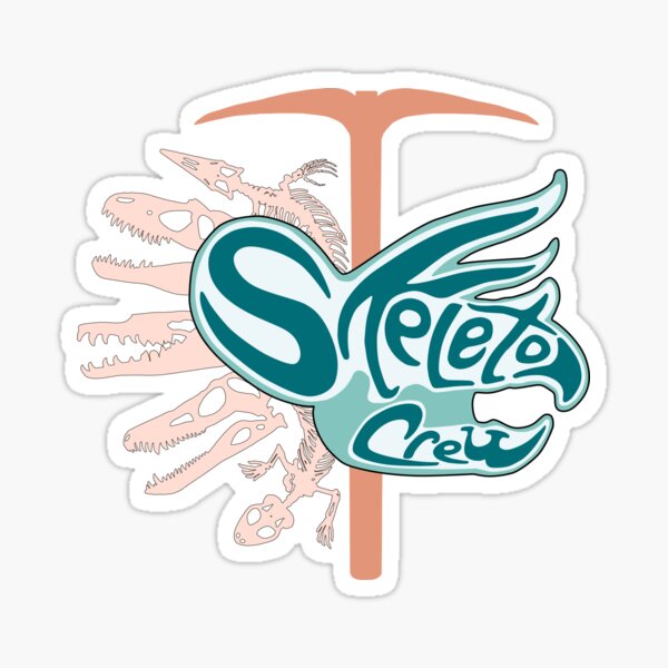 "Logo - Light" Sticker for Sale by SkeleCrewPaleo | Redbubble