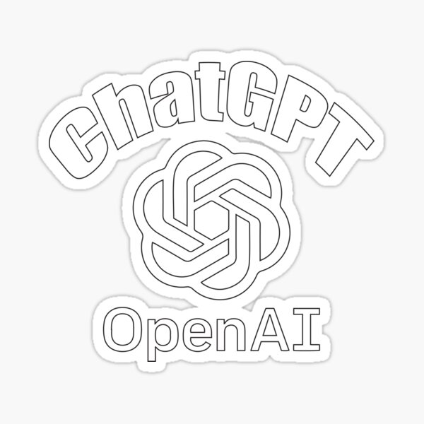 "Chat Gpt Open AI" Sticker for Sale by Bright-Store | Redbubble