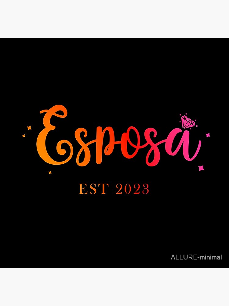 "Esposa est 2023 - red yellow version - wife since 2023 - Bride to be ...