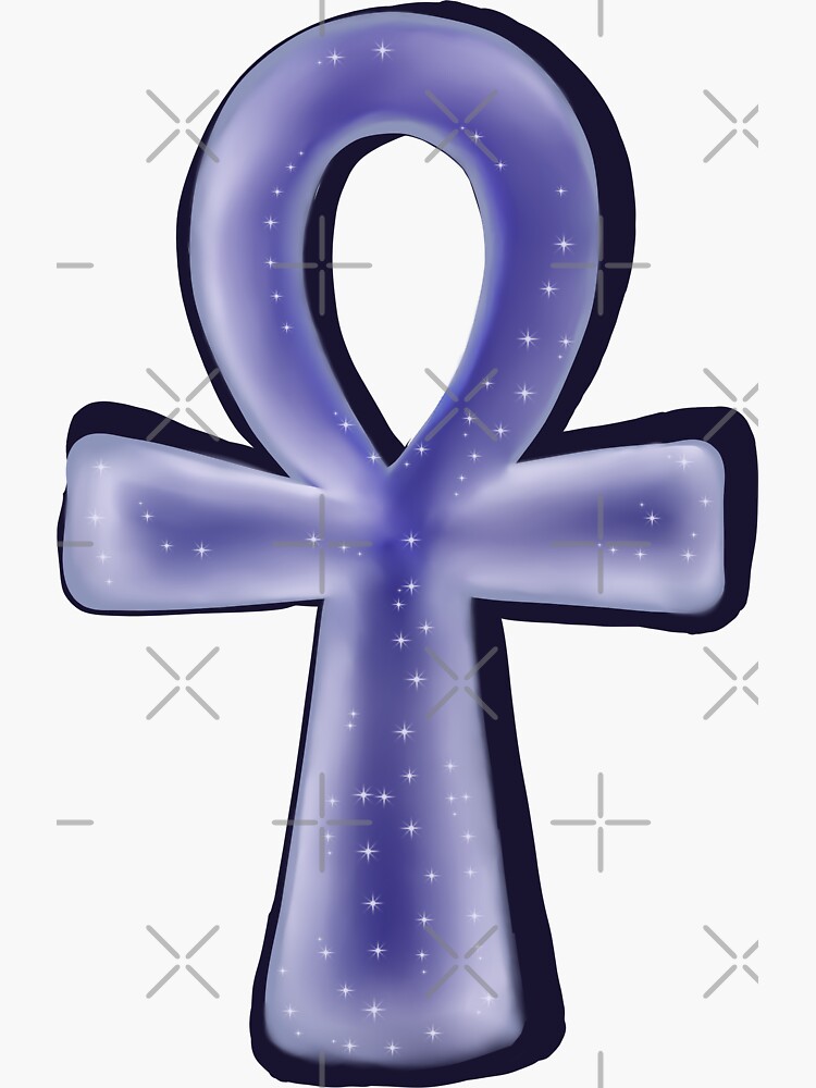 "Night Sky Ankh" Sticker for Sale by Stellaura | Redbubble