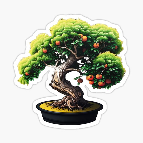 "Apple Bonsai Tree" Sticker for Sale by RoninCreator | Redbubble