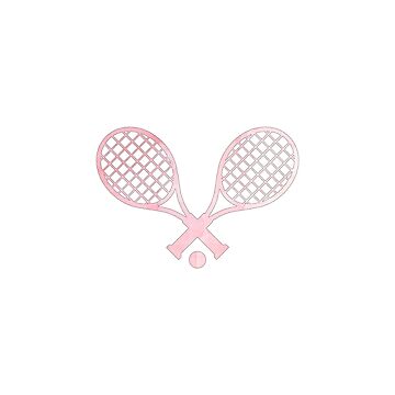 "Tennis Racket Pink" Sticker for Sale by hcohen2000 | Redbubble