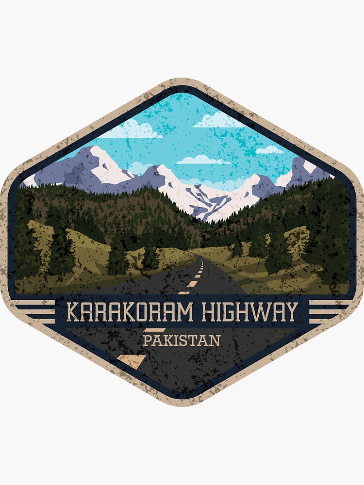 "Karakoram Highway Pakistan" Sticker for Sale by Naturato | Redbubble