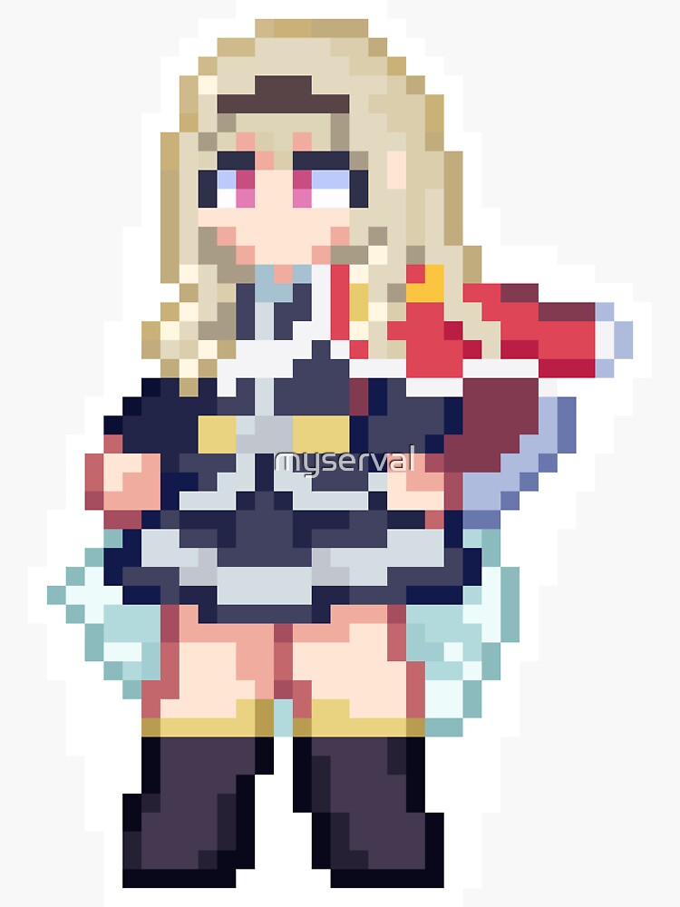 "Claudine Saijo Revue Starlight Cute Pixel Art" Sticker for Sale by ...