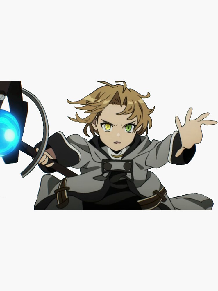 "Rudeus Attack Sticker Mushoku Tensei: Jobless Reincarnation Inspired ...