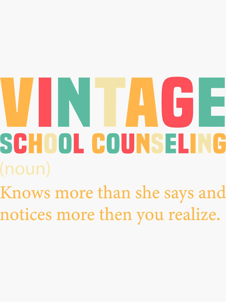 "National School Counseling Definition" Sticker for Sale by Cutelin ...