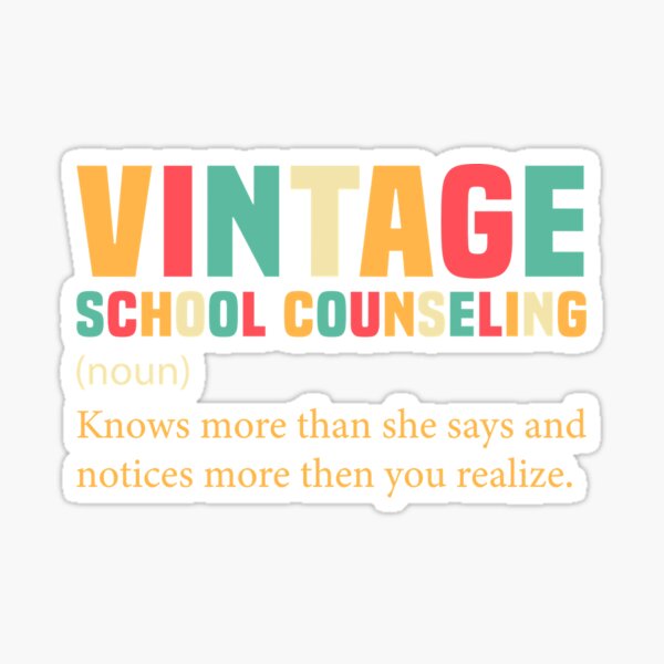 "National School Counseling Definition" Sticker for Sale by Cutelin ...