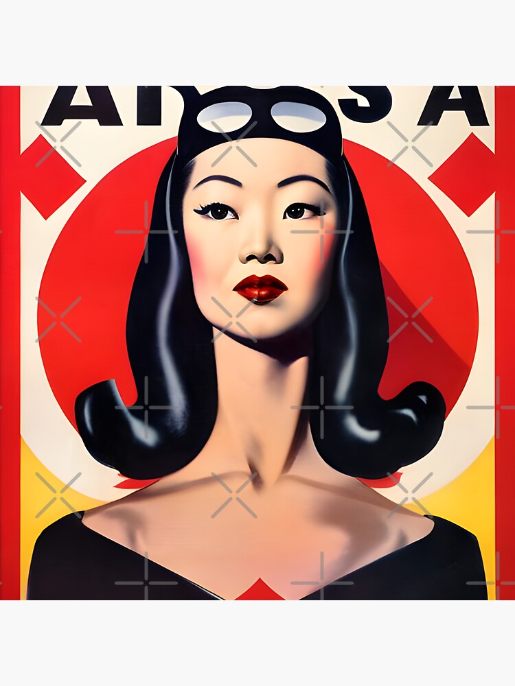 "Pin-up advertising from the 50s - vintage style" Sticker for Sale by ...
