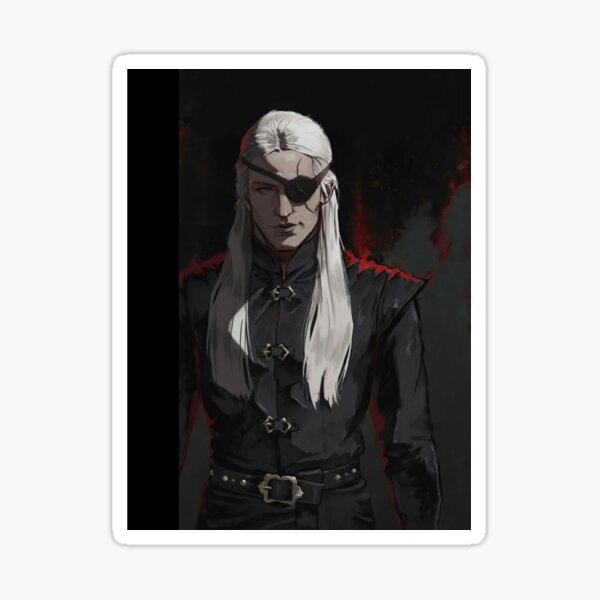 "aemond targaryen actor aemond one eye " Sticker for Sale by ...