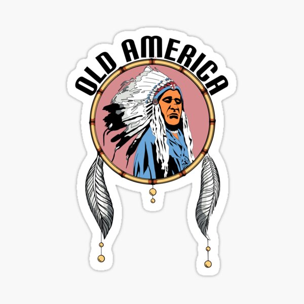 "Country of native americans" Sticker for Sale by cartoonblog | Redbubble