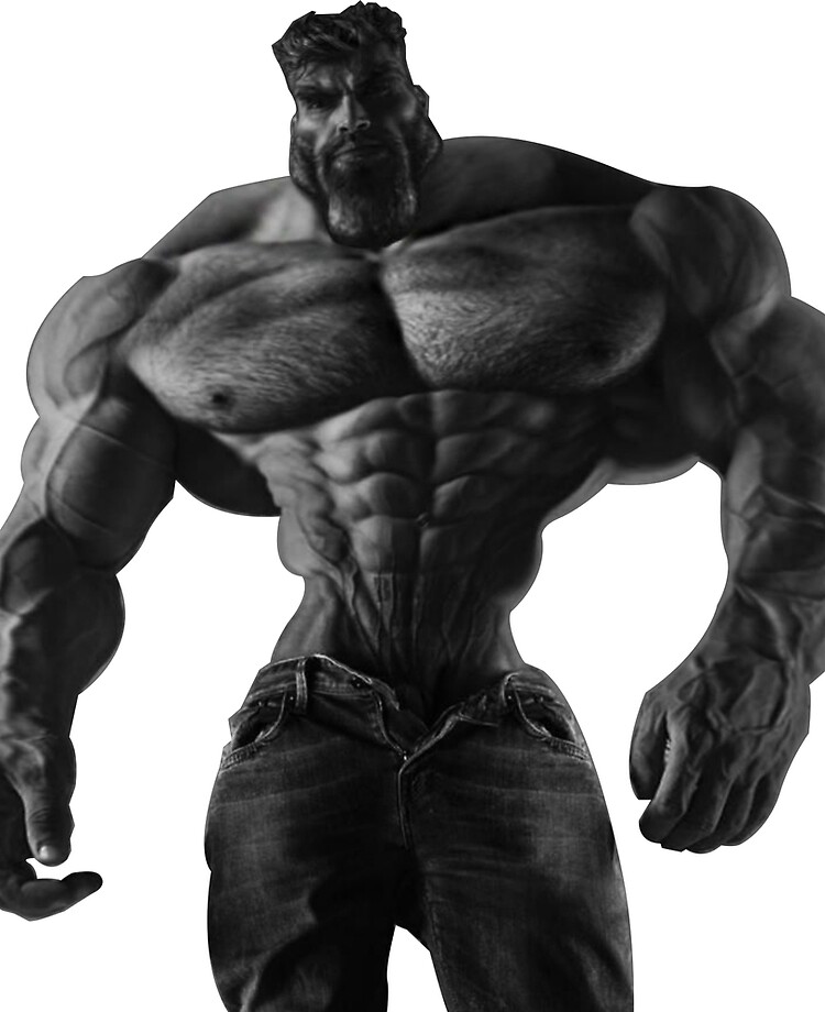 "Ultra giga chad" iPad Case & Skin by Okita-Fuyu | Redbubble