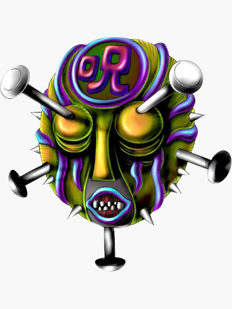 "mask_of_the_accursed " Sticker for Sale by Yusei-Fudo | Redbubble