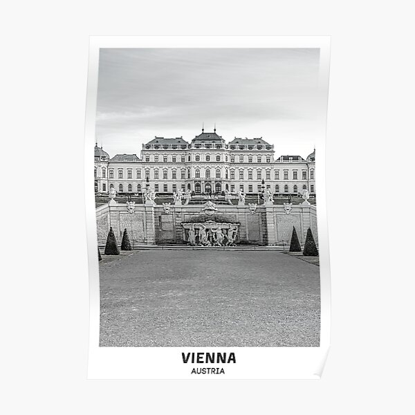 "Vienna City Austria Dorm Room Essentials Minimalist Poster Design ...